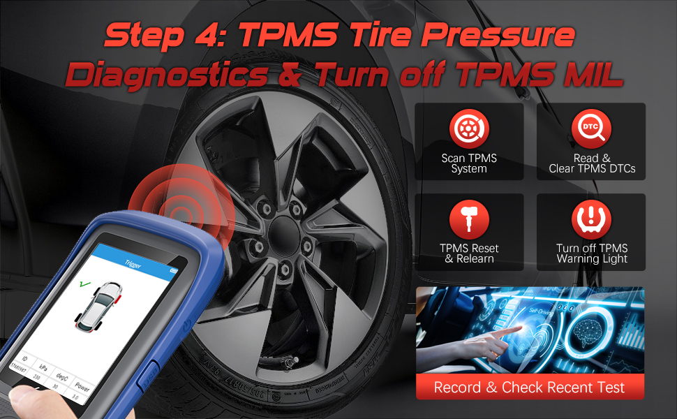 Amazon.com: XTOOL TP150 TPMS Programming Tool, Universal TPMS Relearn ...