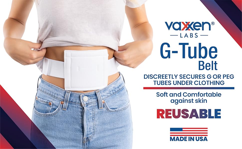 Amazon.com: Vaxxen Labs G & PEG Tube Holder (S/M - 30-45 Inch Waist) - Made in USA - Peritoneal ...