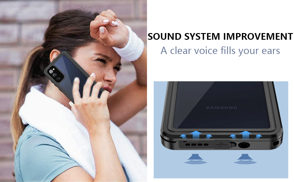 ANTSHARE for Samsung Galaxy S20 FE 5G Case, IP68 Waterproof S20 FE Case with Built-in Screen ...