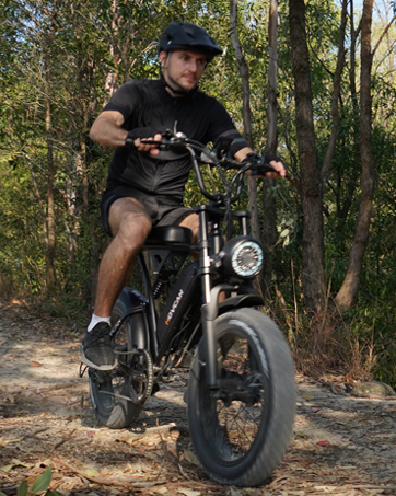 Movcan V60 Electric Bike for Adults, 1000W Motor 30MPH Top Speed 20” Fat Tire Electric Bike, 48V ...