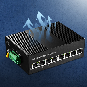 Amazon.com: 8 Port Gigabit Industrial Ethernet Switch, 8 Ports 10/100/1000Mbps, Fanless Wall ...