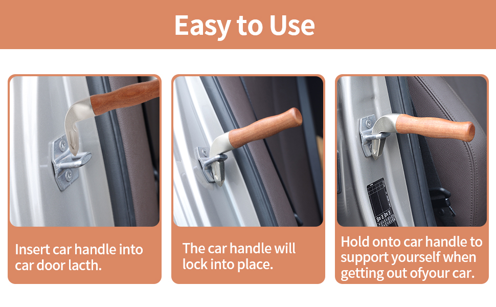 Amazon.com: qijk Car Door Handle for Elderly Car Door Handle Auto Grab ...