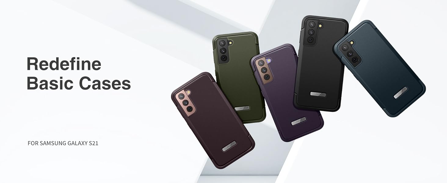 Amazon.com: SURITCH for Samsung Galaxy S21 Case 6.2 Inch (Only), (2 Front Frames) Full-Body ...