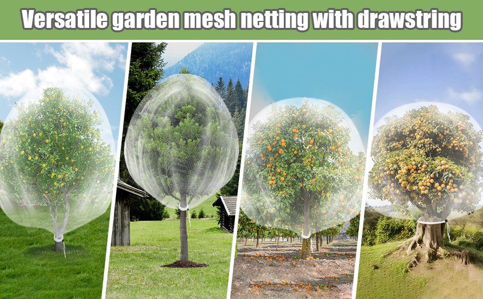 Amazon.com : 2 Packs 8' x 8' Large Garden Cicada Netting for Trees, Ultra-Fine Fruit Tree ...
