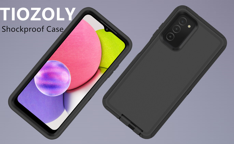 Amazon.com: TIOZOLY for Samsung Galaxy A02s Case, Heavy Duty Defender Case Dustproof Shockproof ...