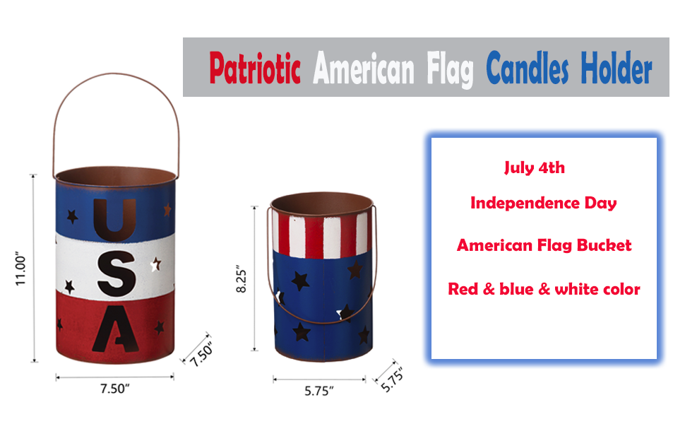 Amazon.com: Glitzhome Patriotic Decorations for 4th of July Decor ...