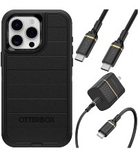 Amazon.com: OtterBox iPhone 15 Pro Max (Only) - Defender Series Case - Black - Case Only ...