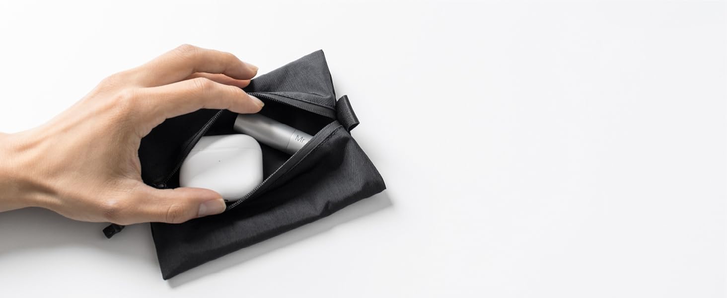 Amazon.co.jp: [ aso ]TOFTPOUCH LIGHT (タフトポーチ ライト) 耐水ポーチ 小型 小物入れ ガジェット コスメ 収納 ブラック マチなし Mサイズ tf ...