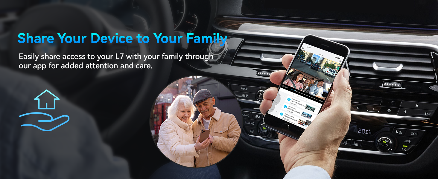 Amazon.com: Dash Cam Front Inside, 4G LTE Security Cam for Car, Remote Live-View, Instant Alert ...