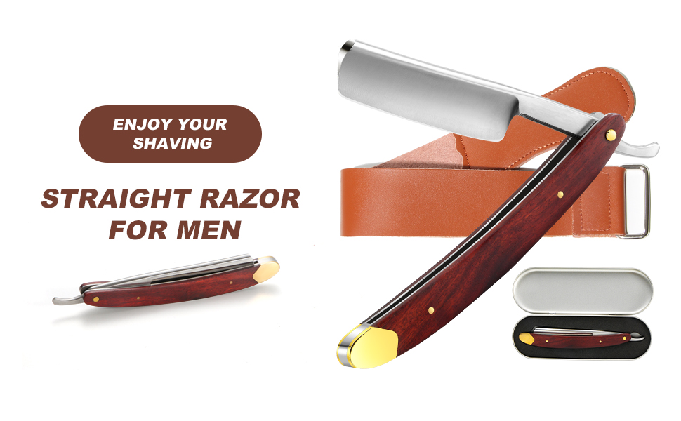 Amazon.com: Straight Razors for Men Vintage Straight Razor with Wooden ...
