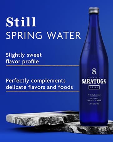 Amazon.com : Saratoga Sparkling Water Bottles, 6-Pack – Carbonated Spring Bottled Water ...