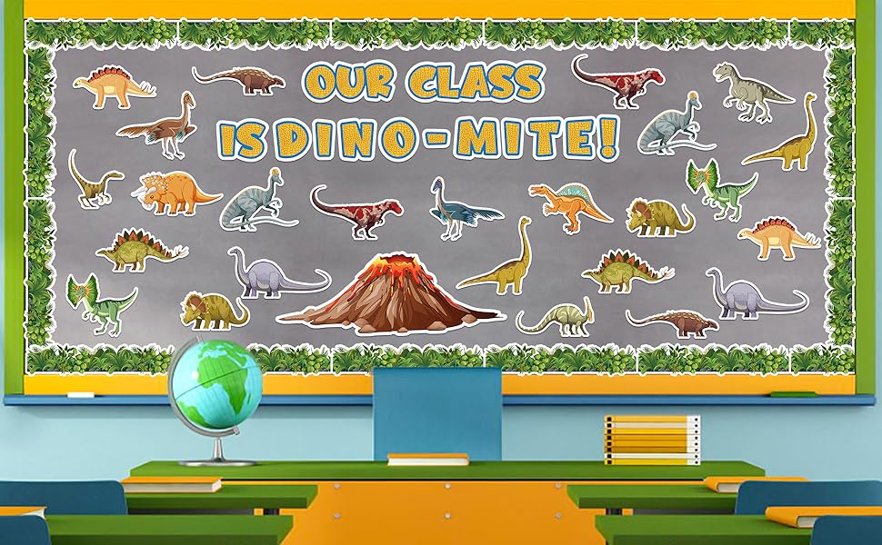 Amazon.com : B1ykin 119Pcs Back to School Dinosaur Volcano Dino-MITE ...