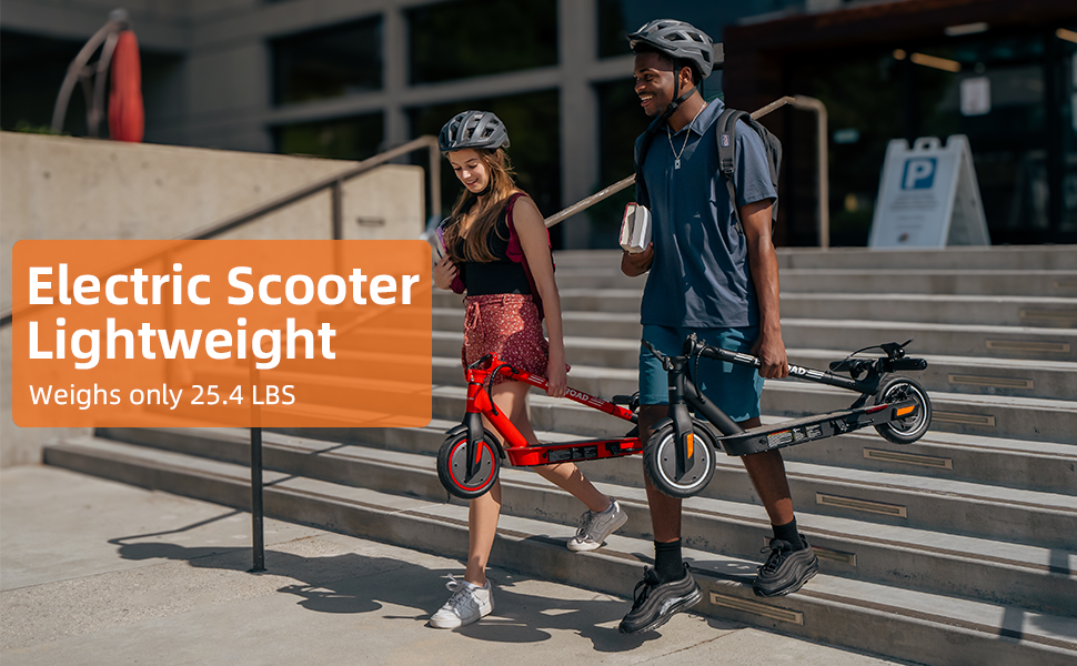 Amazon.com : ECOROAD Electric Scooter EC6, 350W Motor & 19 MPH Adults Commuting Scooters, 12-15 ...