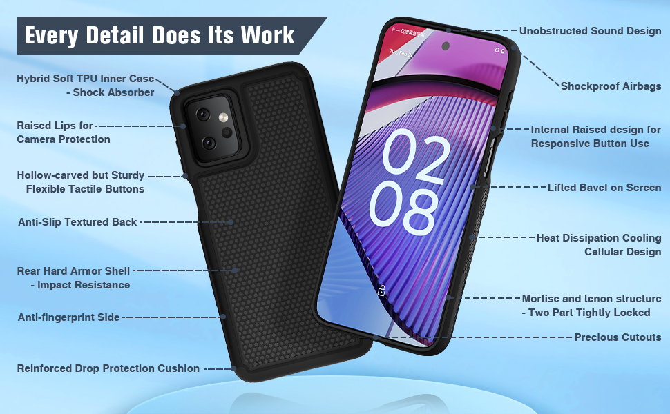 Amazon.com: FNTCASE for Motorola Moto G-Power-5G 2023 Case: Moto G 5G 2023 Case Dual Layer ...