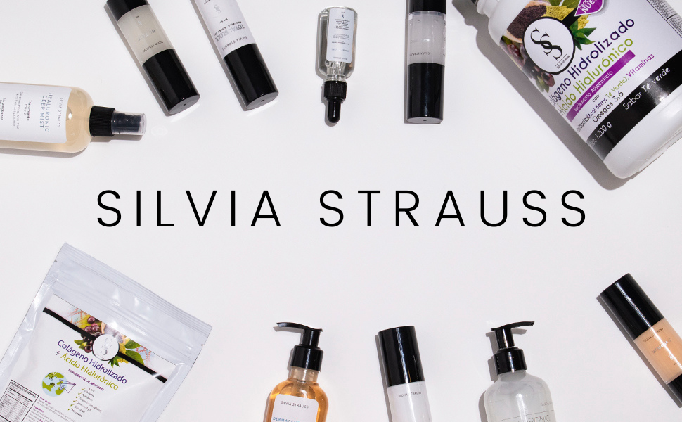 Silvia Strauss Colágeno Hidrolizado con Ácido Hialurónico, Omega 3 y 6, Cúrcuma, Baya de Acai ...