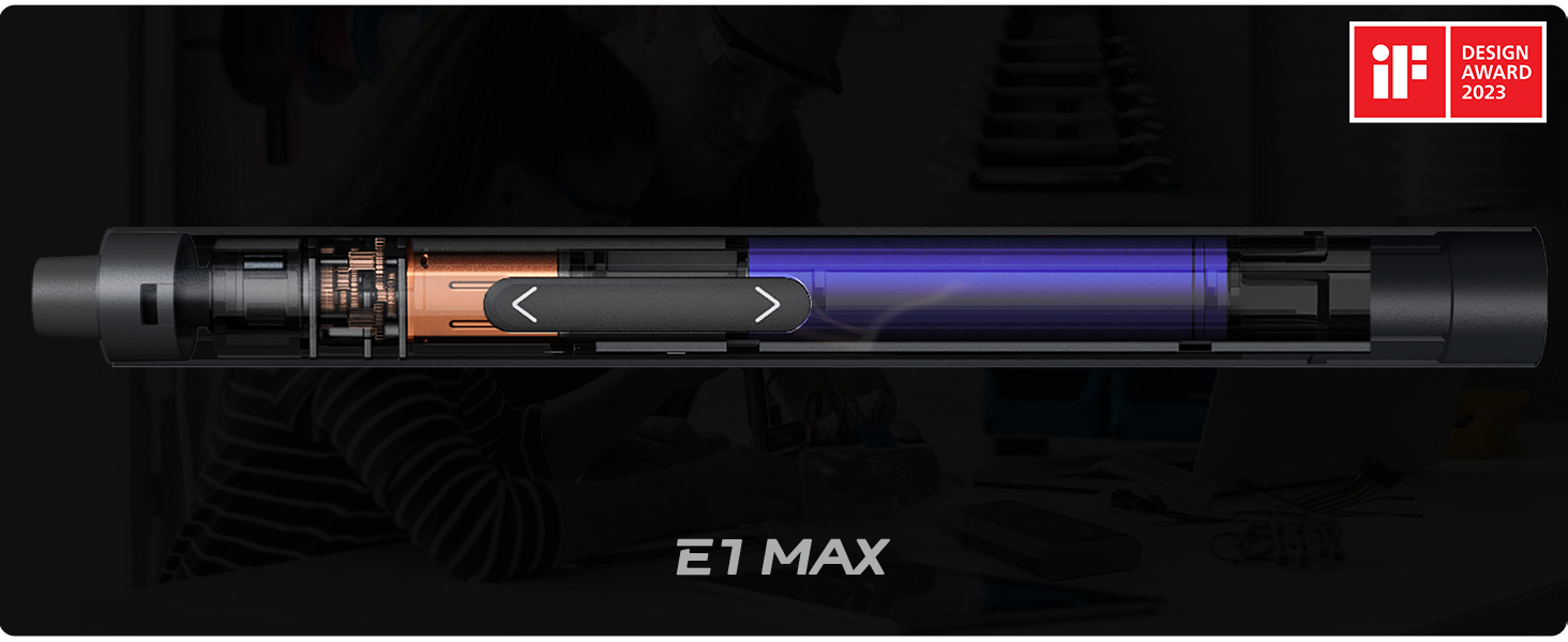 Fanttik E1 Max 3.7V Mini Precision Electric Screwdriver, 50-in-1 Magnetic Bits, 2 Torque ...