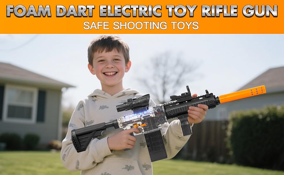 Amazon.com: Realistic Toy Gun for Nerf Guns Darts, Foam Blaster - with Scope 100 Soft Bullets 3 ...