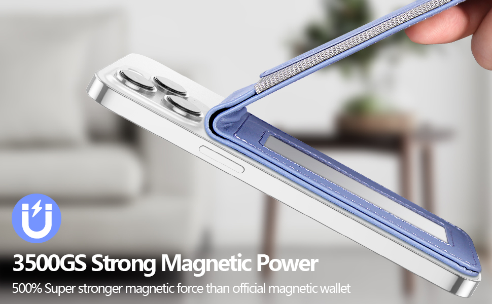 Amazon.com: HiWe for Magsafe Wallet, Magnetic Wallet with Adjustable Stand, Eiffel-Tower Magsafe ...