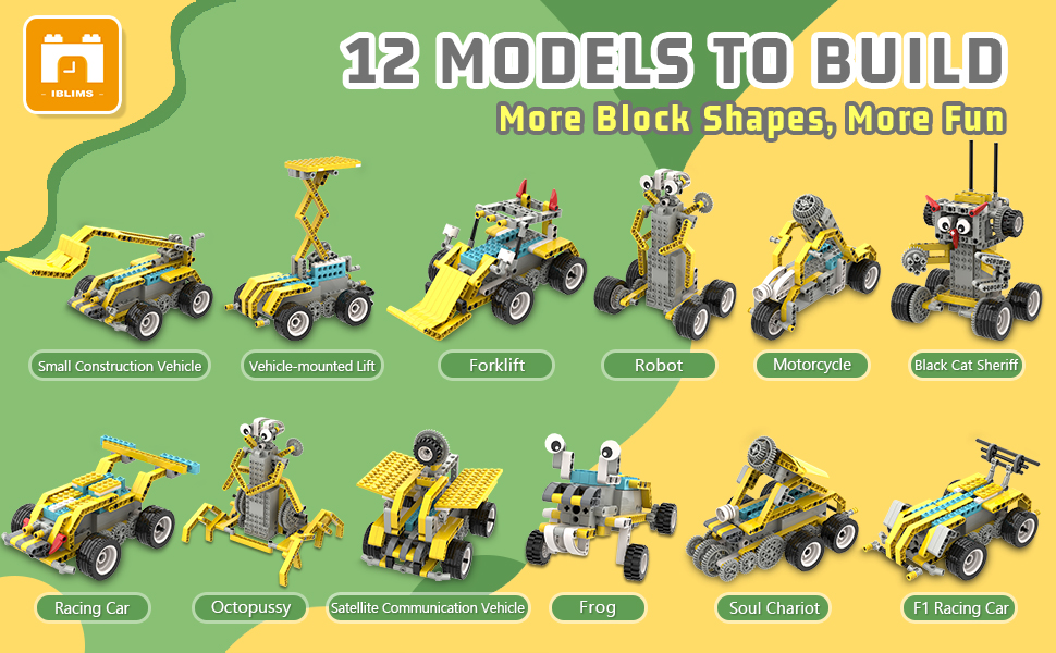 Amazon.com: IBLIMS 12 in 1 STEM Project Toys, Educational Building ...