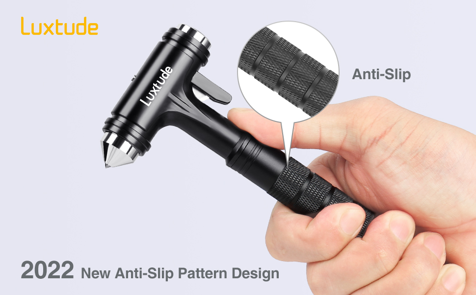 Luxtude Car Window Breaker, 2022 Upgrade Window Breaker Seatbelt Cutter, Fireproof 3-in-1 ...