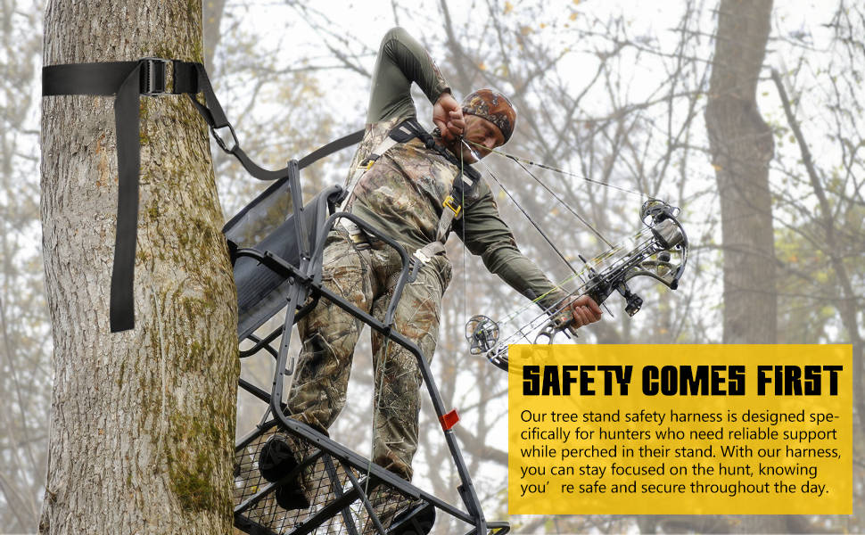 Amazon.com : Tree Stand Harness Strap, Treestand Safety Harness with ...