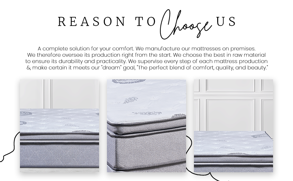 Amazon.com: Greaton 13" Plush Foam Encased Mattress with Pillow Top, Soft and Comfortable Bed ...