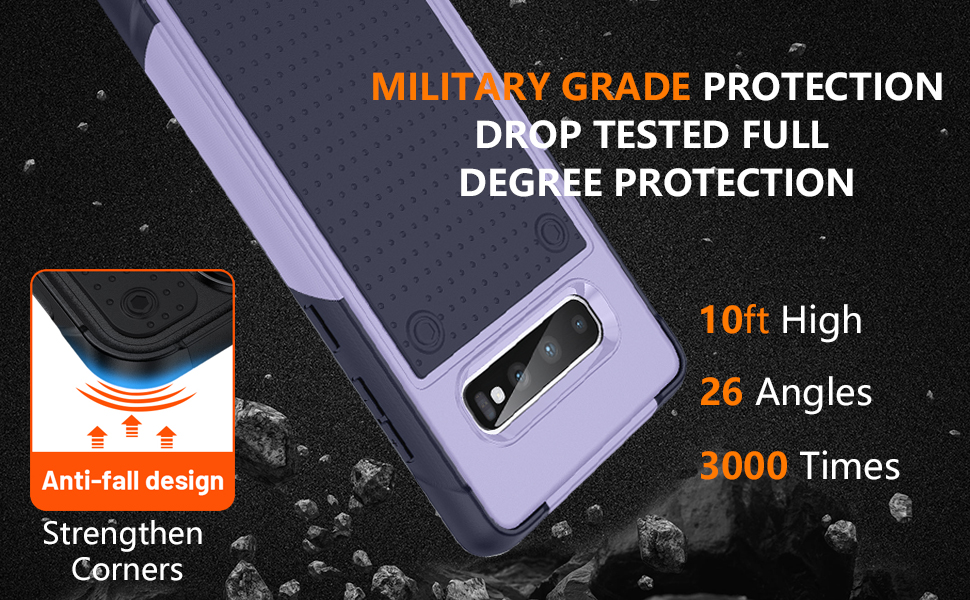 Amazon.com: TORRTOWAY Designed for Samsung Galaxy S10 Plus Case Gift Militay Grade Drop ...