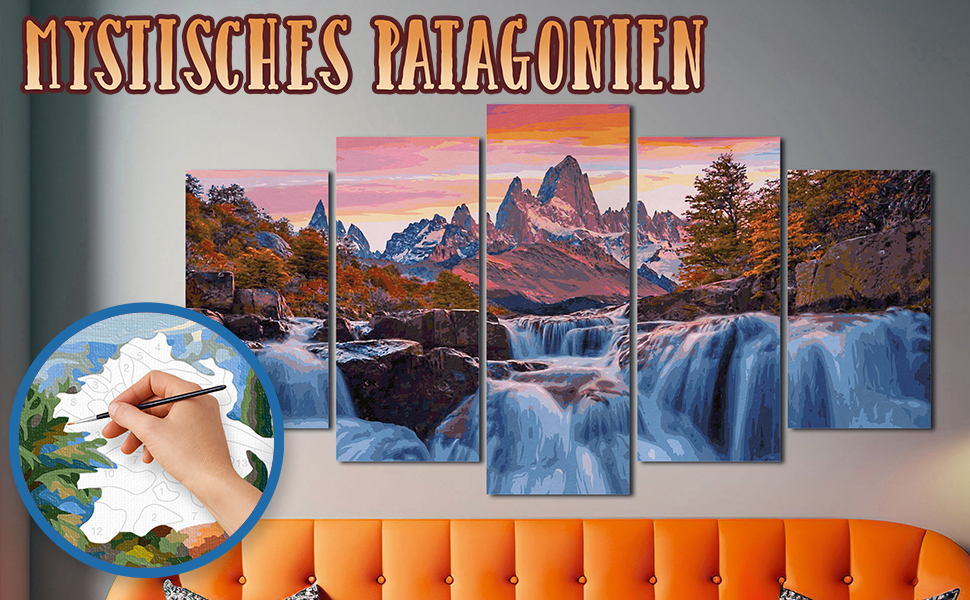 Schipper 609450913 Malen nach Zahlen – Mystisches Patagonien - Bild malen für Erwachsene ...