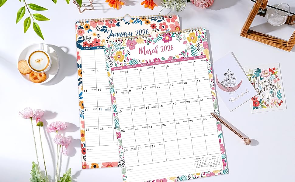 Amazon.com: 2025-2026 Wall Calendar - Jul 2025 - Dec 2026, 18 Months Hanging Monthly Calendar ...