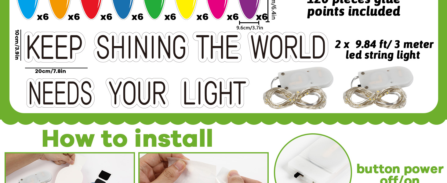 Amazon.com: ZOIIWA 105 Pieces Christmas Light Bulbs Bulletin Board Set ...