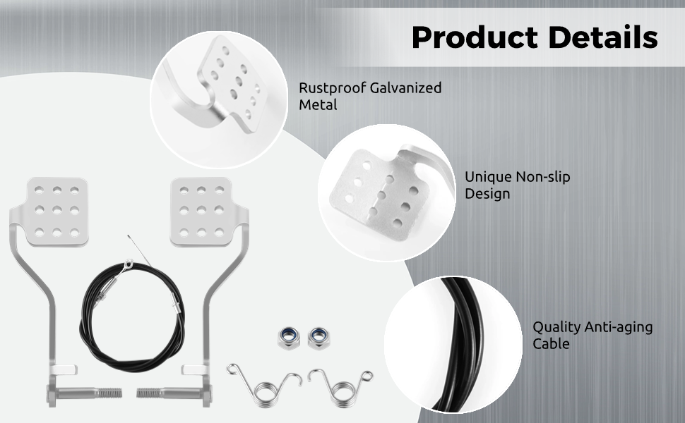 Amazon.com: Lnrueg Go Kart Pedals - Go Cart Brake Pedal with 71 ...