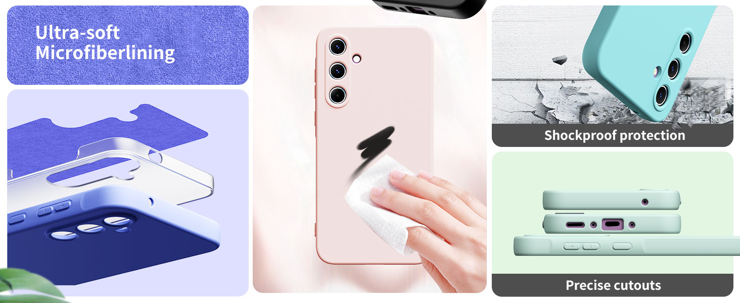 Amazon.com: Vansdon Case for Samsung Galaxy A35 5G Case, 2 Pack Tempered Glass Screen Protector ...