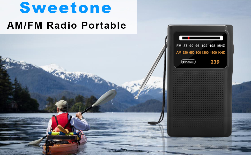 Mini Radio Battery Operated, AM/FM Pocket Radios with Excellent ...