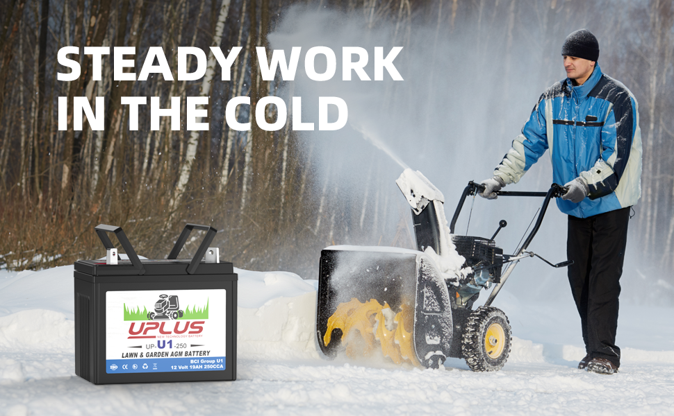 Amazon.com: UPLUS U1 Riding Lawn Mower Battery, 12V 250CCA Garden Tractors Battery Maintenance ...