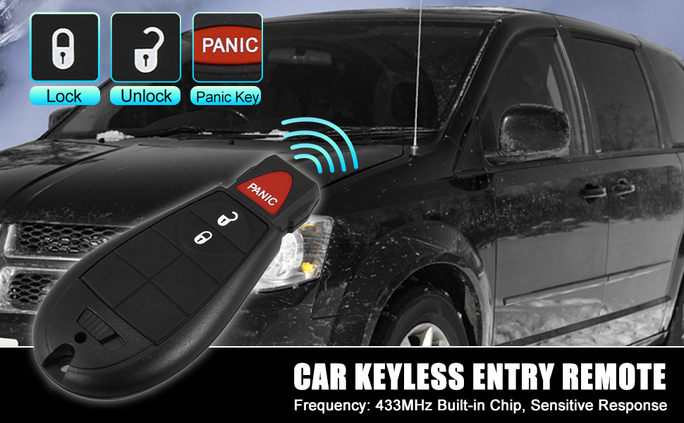 Amazon.com: X AUTOHAUX 2pcs Replacement Keyless Entry Remote Car Key ...