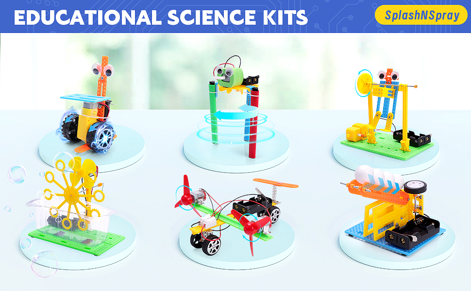 Amazon.com: SplashNSpray STEM Robotics Kit for Kids Age 8-12, Robot ...