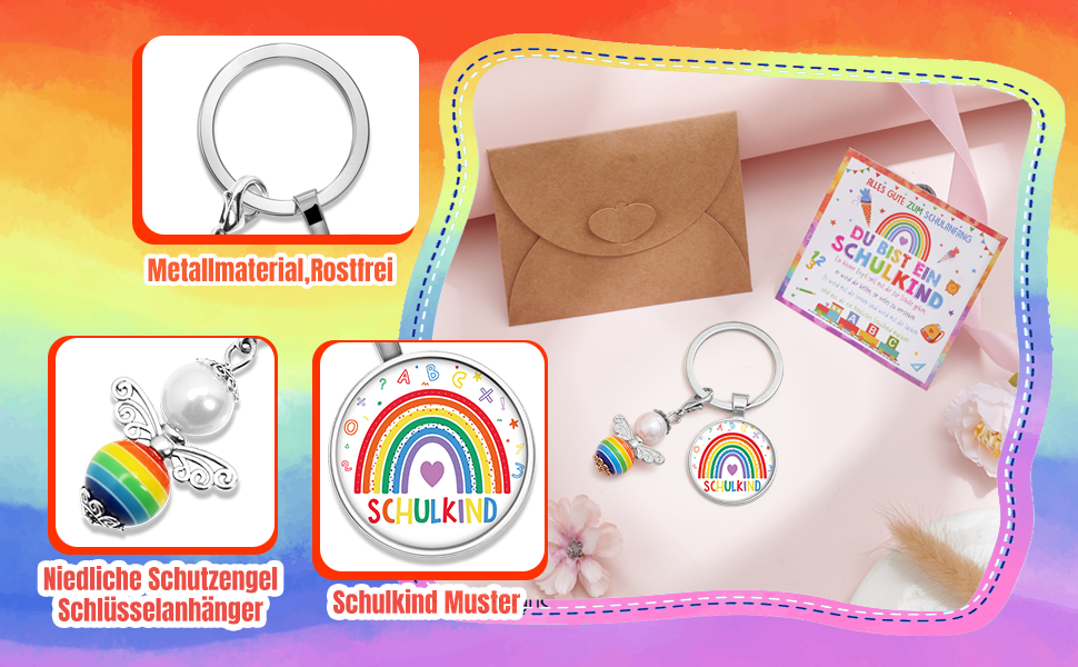 Rorchio Einschulung Geschenk Mädchen Kinder, Schulkind Schultüte Füllen Ideen. Schutzengel ...