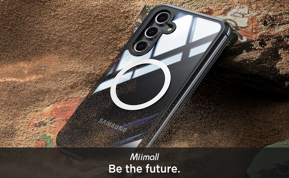 Amazon.com: Miimall Strong Magnetic for Samsung Galaxy S24 FE Case,[Built-in Glass Screen ...