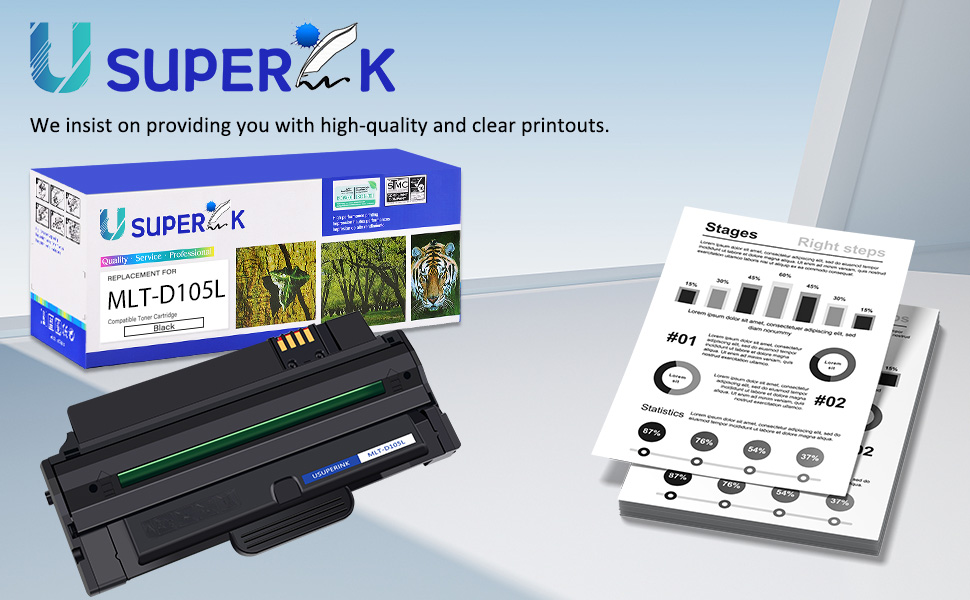 Amazon.com: SuperInk Compatible Toner Cartridge Replacement for Samsung 105 MLT-D105L 105L ...