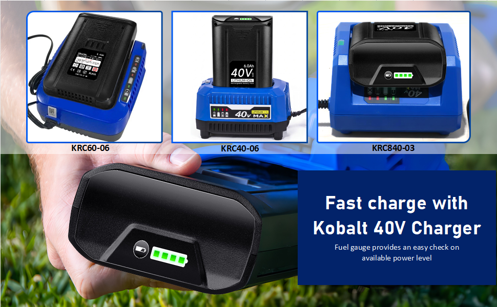 Amazon.com: POWITEC 40V 6.0Ah Replacement Battery for Kobalt 40V MAX Lithium Ion Battery KB440 ...