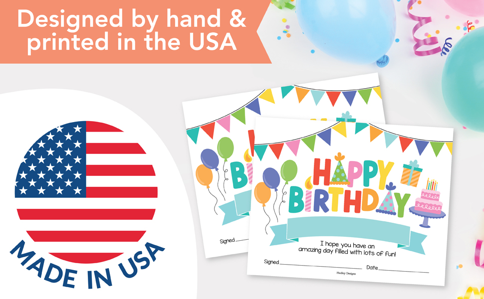 Amazon.com : Birthday Certificates for Students – 25 Happy Birthday ...