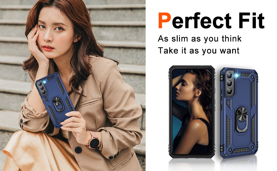 Amazon.com: Vaki for Samsung Galaxy S22 5G Case with Built in Screen Protector Military Grade ...