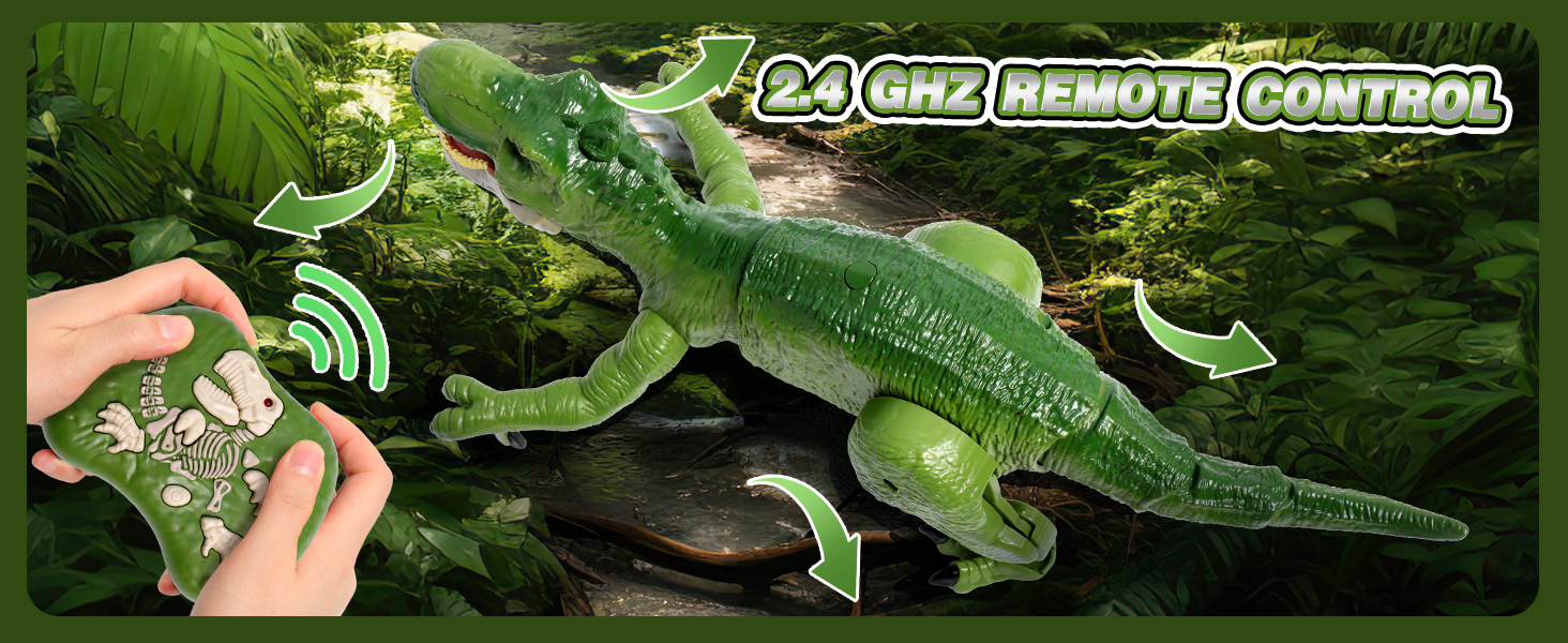 Amazon.com: Sunrad Remote Control Dinosaur Toys for Kids 3-5 4-7 8-12 Year Old, Electronic RC ...