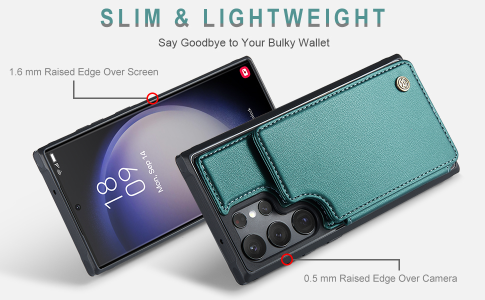 Amazon.com: Vinich for Samsung Galaxy S23 Ultra Wallet Case with Card Holder, RFID Blocking ...