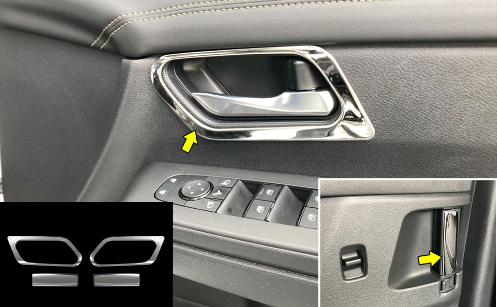 Amazon | BM セレナ C28 ドアベゼル ドアハンドルカバー ドアパネル メッキ ステンレス製 鏡面仕上げ インテリア アクセサリー カスタム 内装 パーツ 6280 | 室内ドア ...