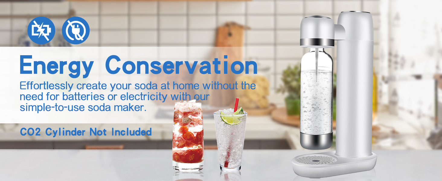 Amazon.com: spoonlemon Soda Maker, Soda Streaming Machine for Home, Soda Machine with 1L BPA ...
