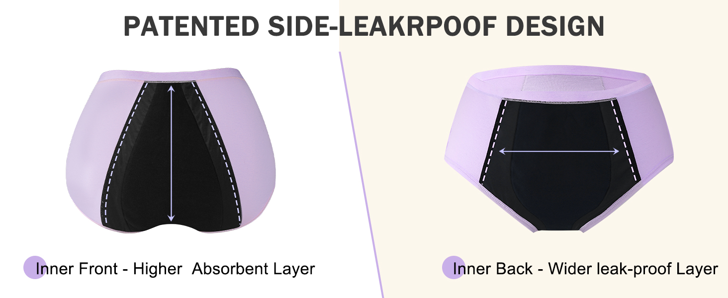 Amazon.com: Bobelle Wear Incontinence Underwear for Women 100ml High Absorbency Leak Proof High ...