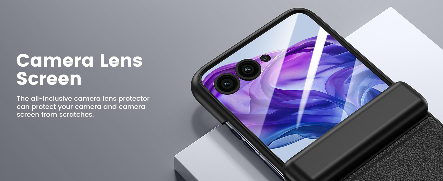 Amazon.com: VEGO for Motorola Razr Plus 2024 Case, with Hinge Protection, Built-in Screen ...