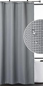 Amazon.com: CAROMIO Fabric Shower Curtain 84 Inch Long, Geometric Quatrefoil Pattern Poly-Cotton ...