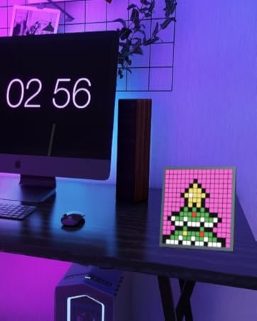 DIYOYOTM LED Pixel Art Display - Smart Digital Lamp Sets Calendar Pixel ...